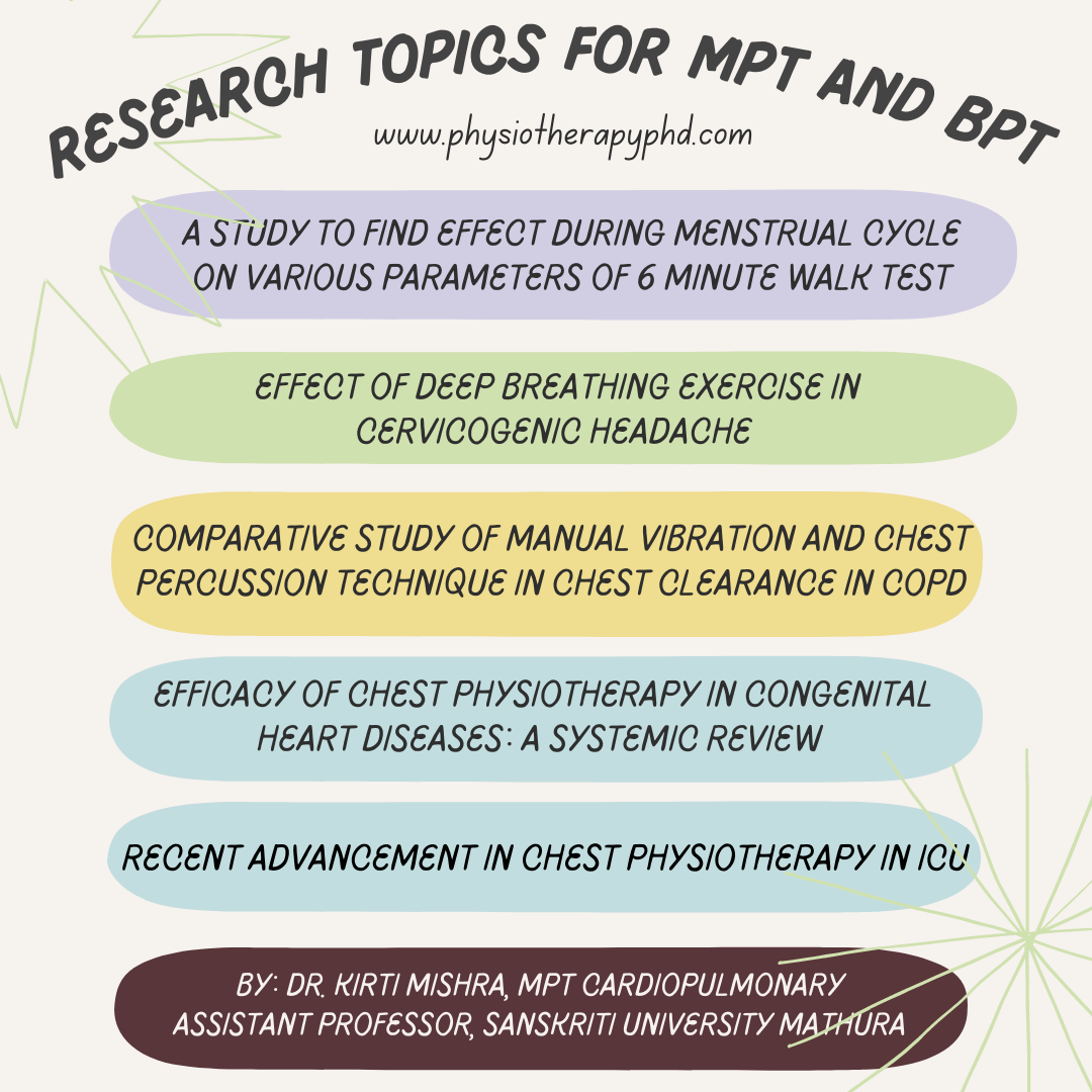 Research Topics for Physiotherapy/Physical Therapy – Enrich your skills..